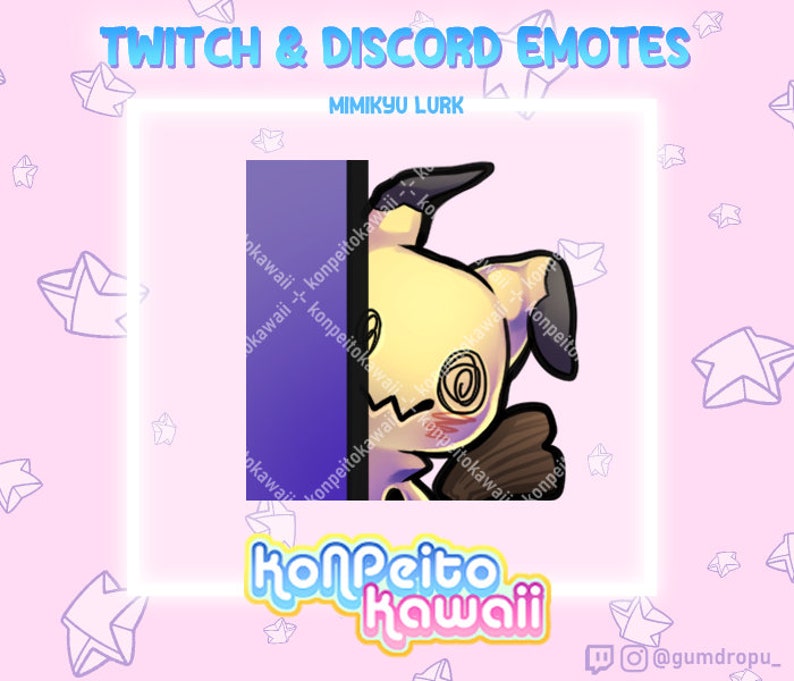 Mimikyu Lurk Emote - Pokemen Emote - Compatible With Twitch and Discord ...