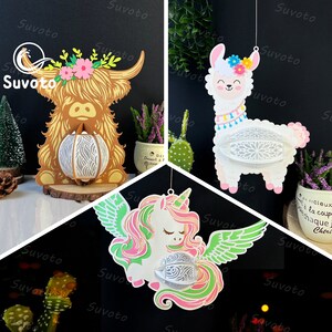 Pack 3 Lantern Animal 2 Paper Cut Light Box Template Files, 3D Papercut ...