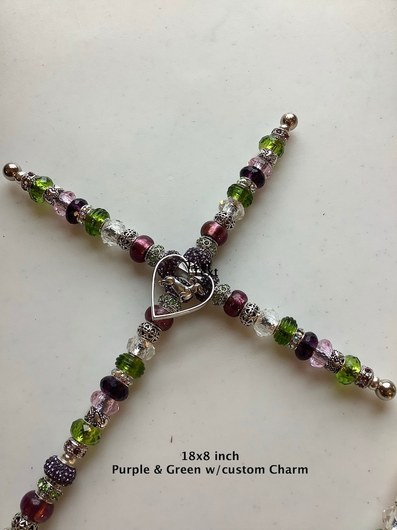 Beautiful Beaded Cross Garden Stake - Etsy