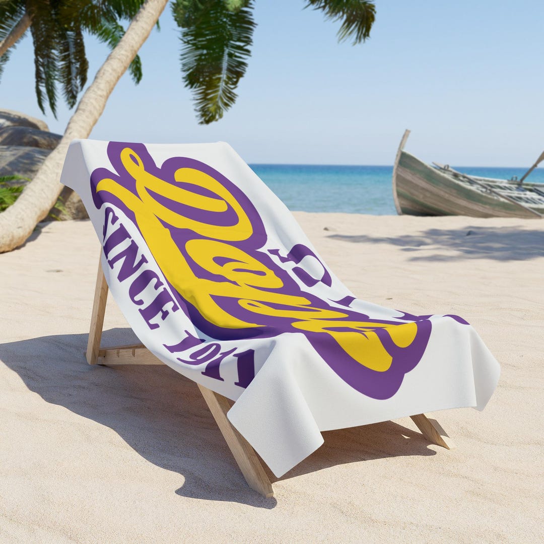 Omega Psi Phi Dope Beach Towel - Stylish Towels for Summer, Pool ...