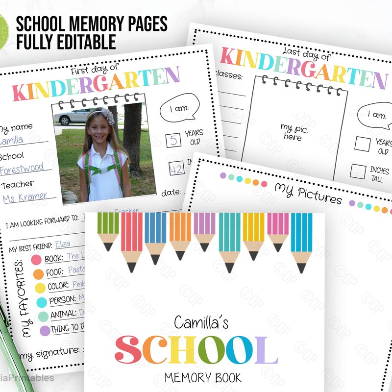 About Me Scrapbook Page - Etsy