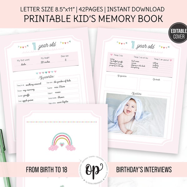 All About Me Baby Keepsake Book - Etsy