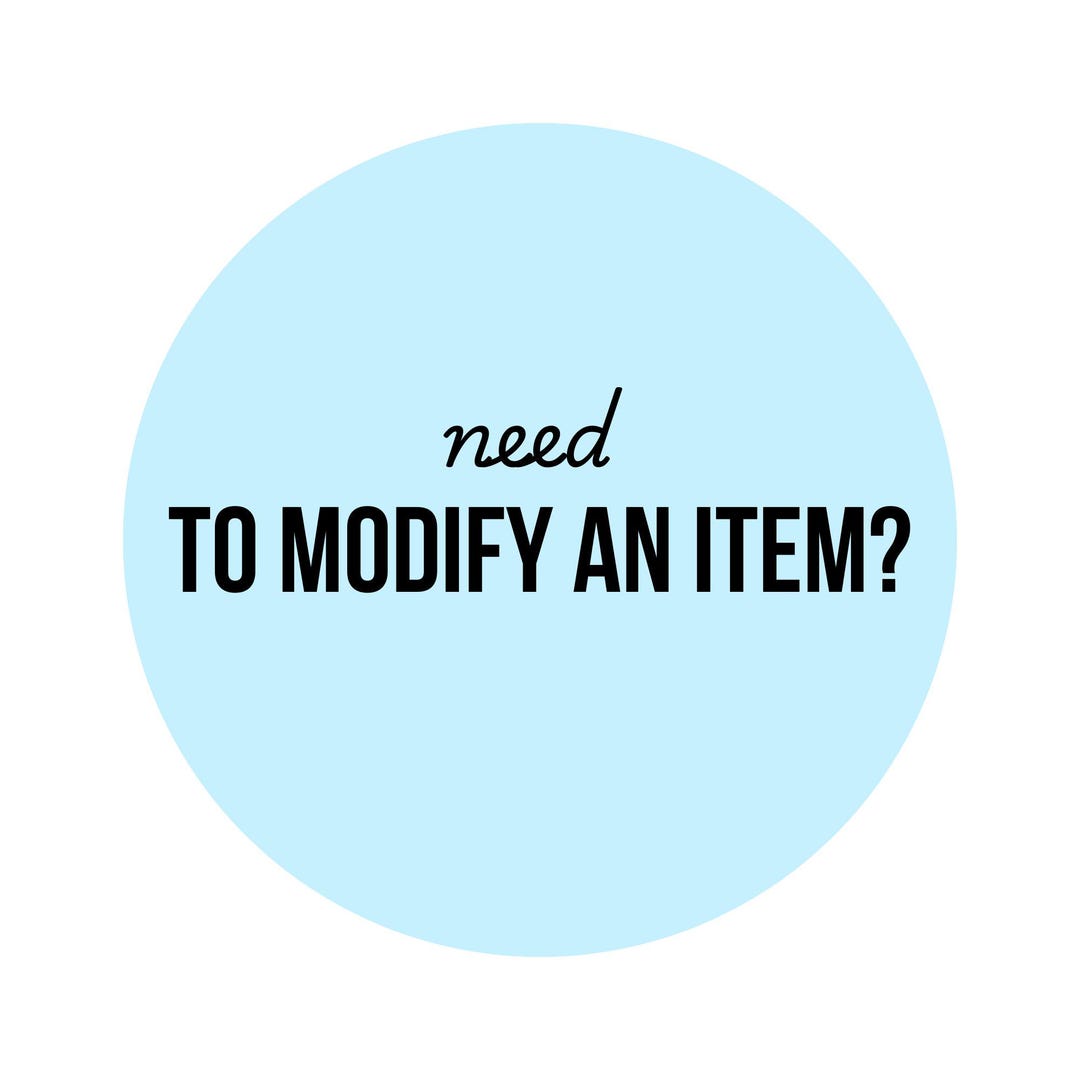 Modify | Edit | Add or Remove Words | Minor Text Changes| a Standard ...