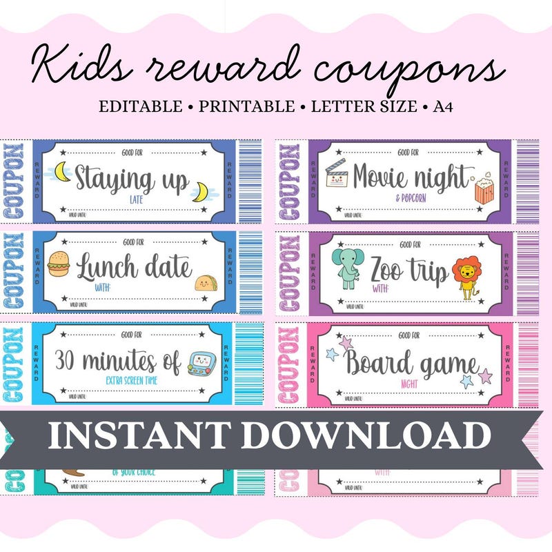 Reward Tickets - Etsy