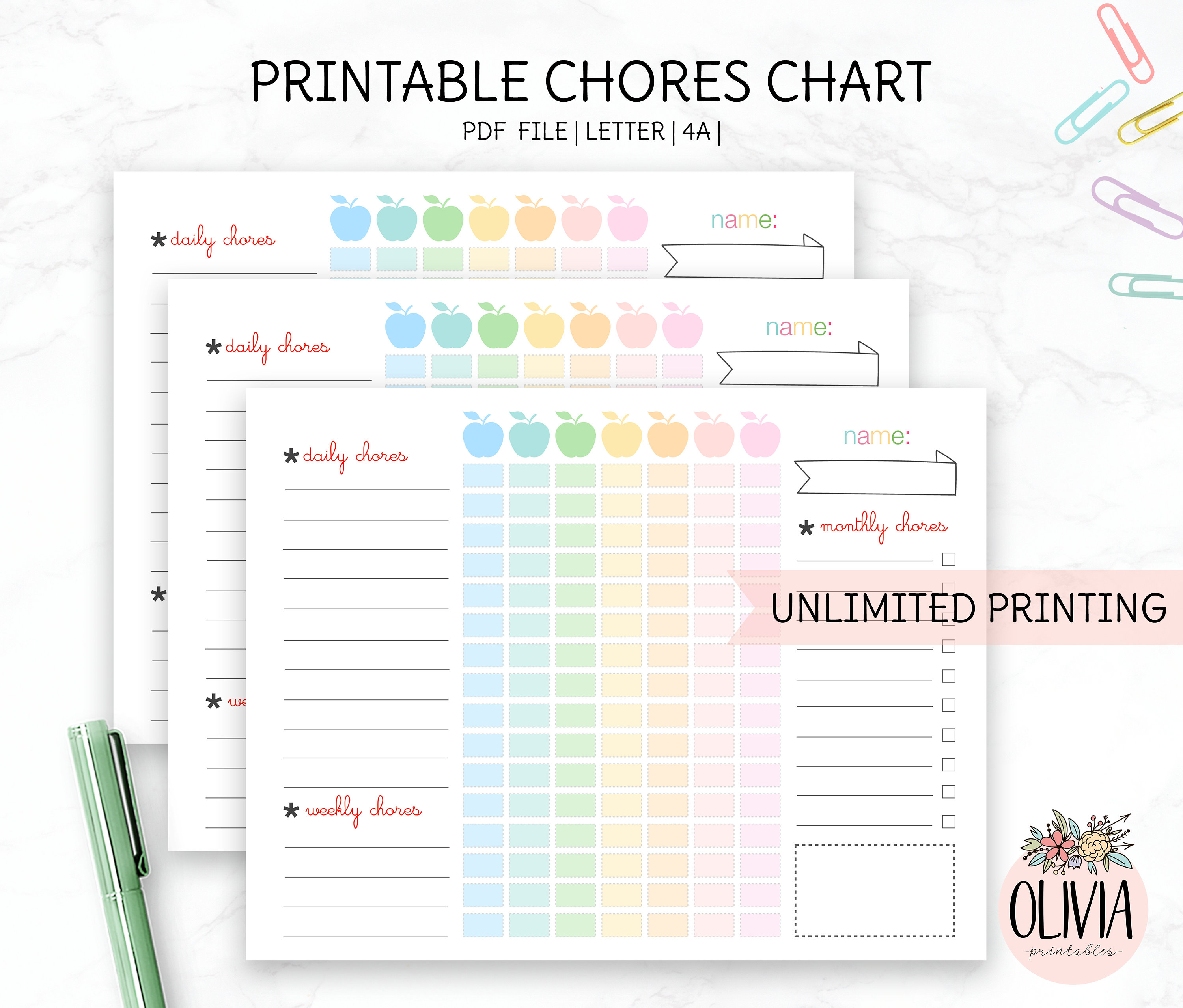 EDITABLE Kids to Do List, Printable Template, Weekly Chores Chart ...