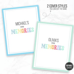 PRINTABLE School Memory Book, Back to School Interview, Kid’s First and ...