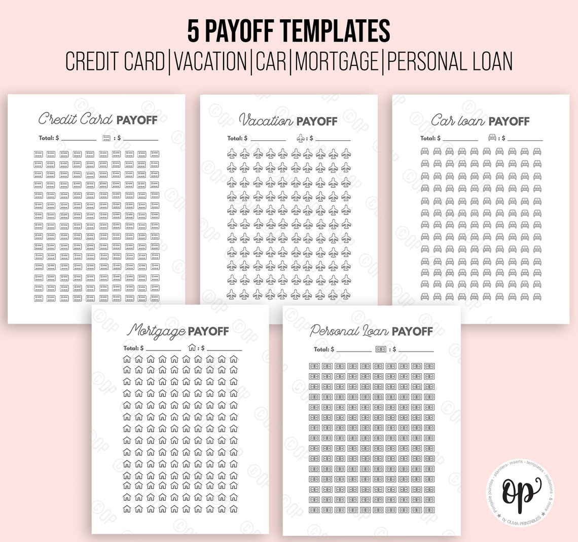 Printable Debt Payoff Tracker, Goodnotes and Digital Planner Insert, HP ...