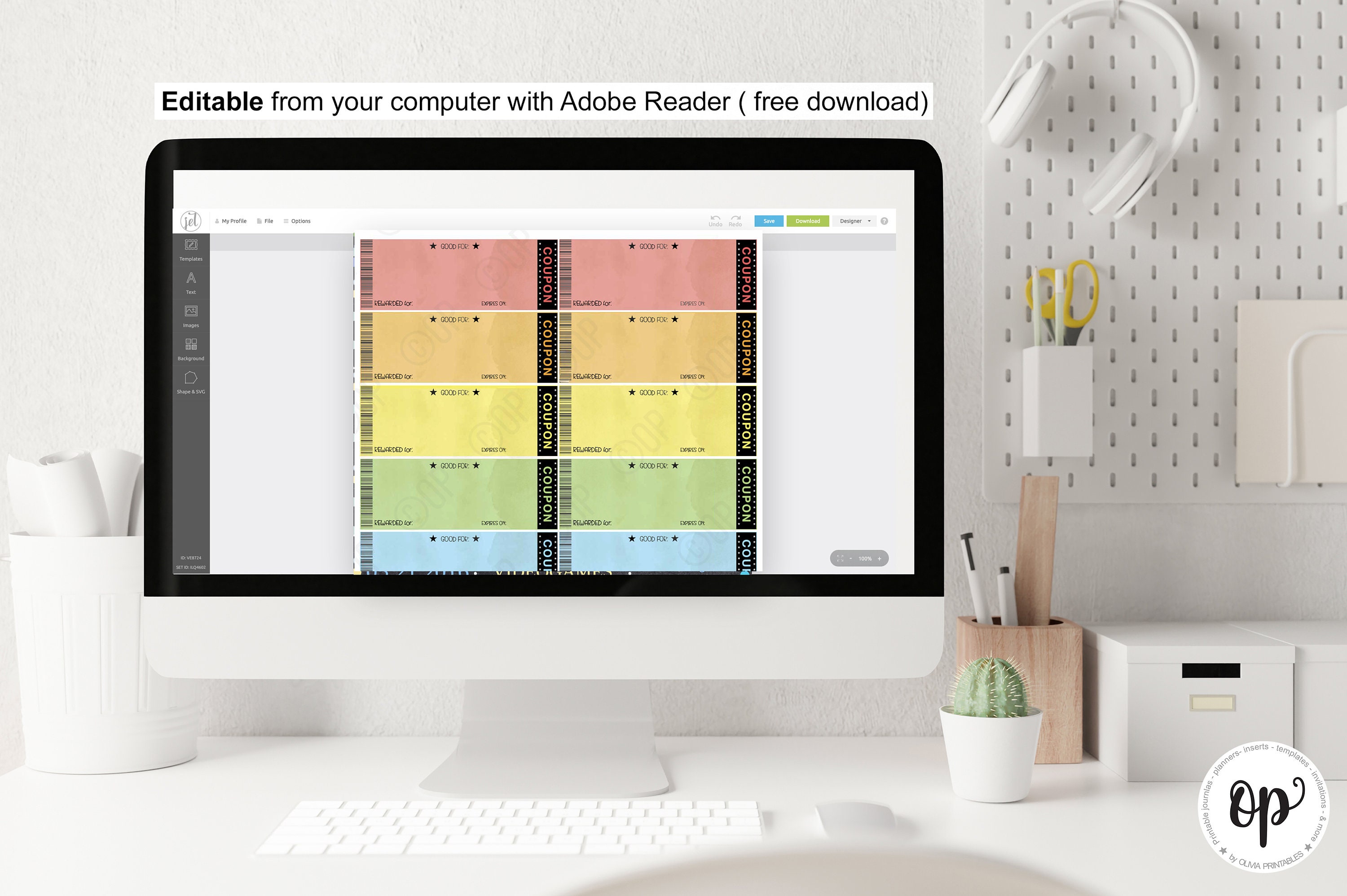 PRINTABLE Reward Coupons for Kids, Pre-filled Rewards, Grandkids ...