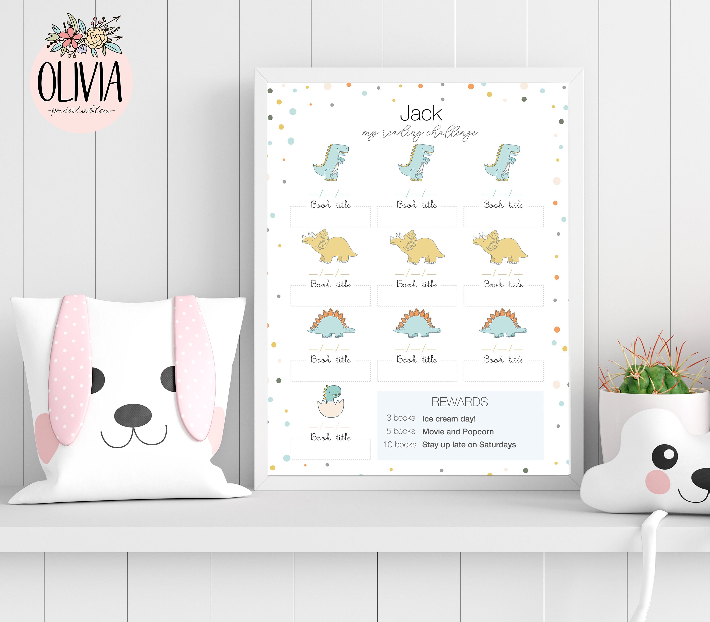 Printable Summer Reading Challenge, Editable Reading Tracker, 10 Books ...