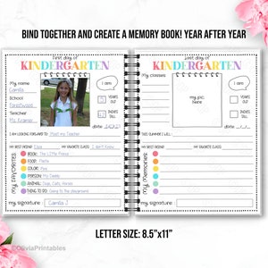 EDITABLE First and Last Day of School, All About Me, School Memory Book ...