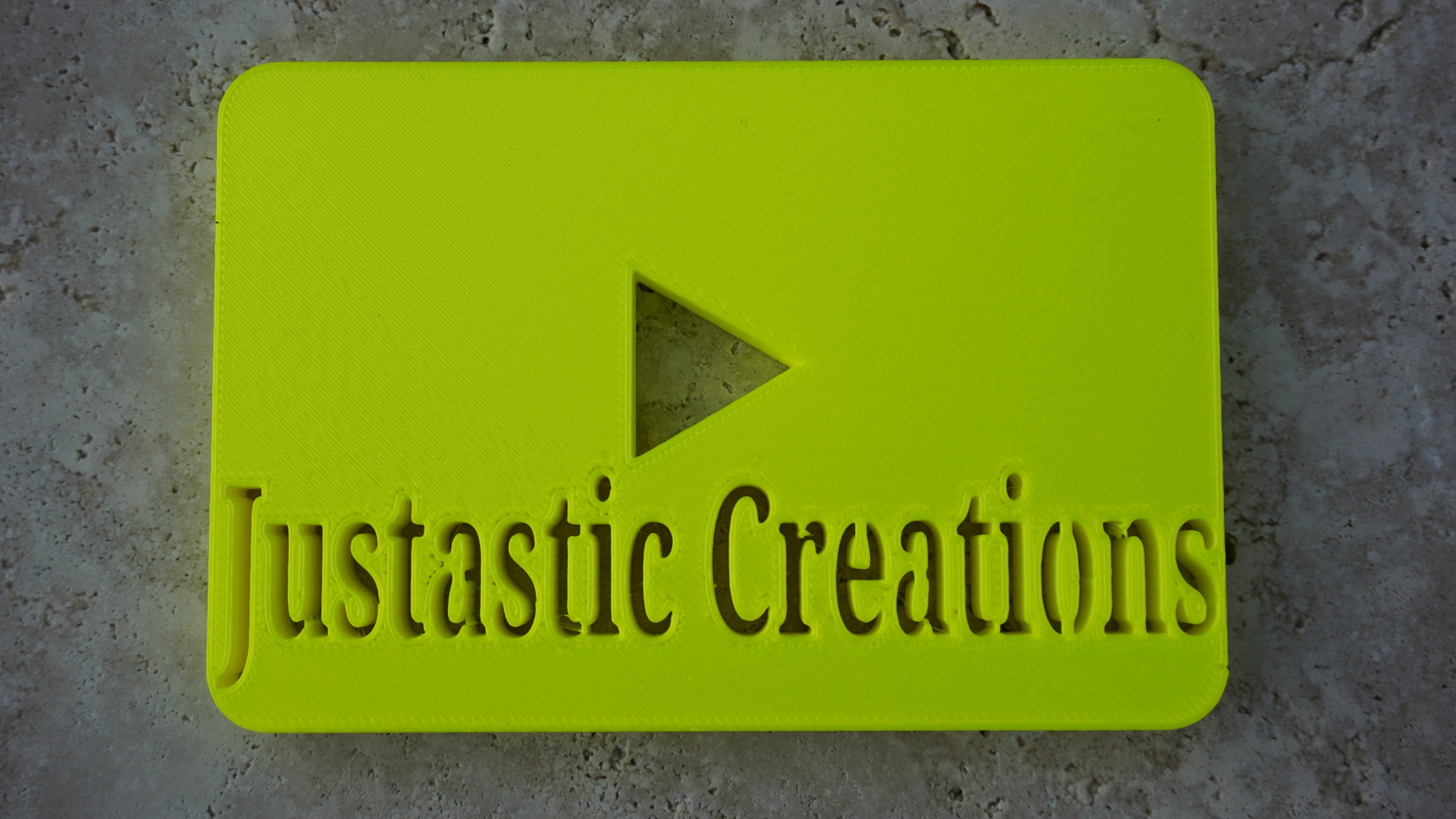 Customizable 3D Printed Youtube Play Button - Etsy