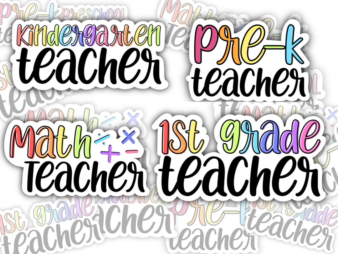 Grade Level Teacher Stickers | Teacher Stickers | Stickers for Teachers ...