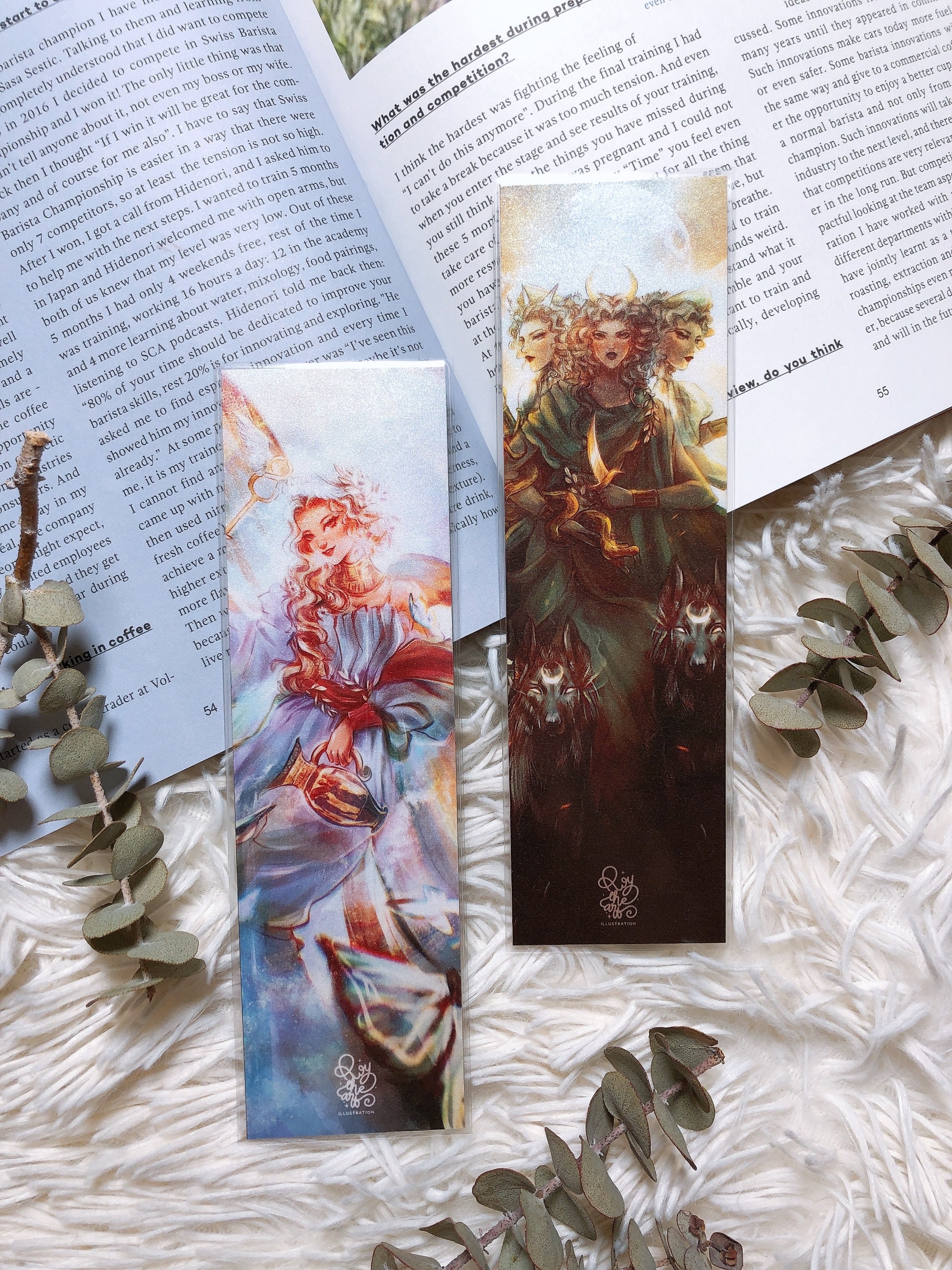 GREEK GODDESS BOOKMARKS Limited edition - 100% Handmade - unique ...