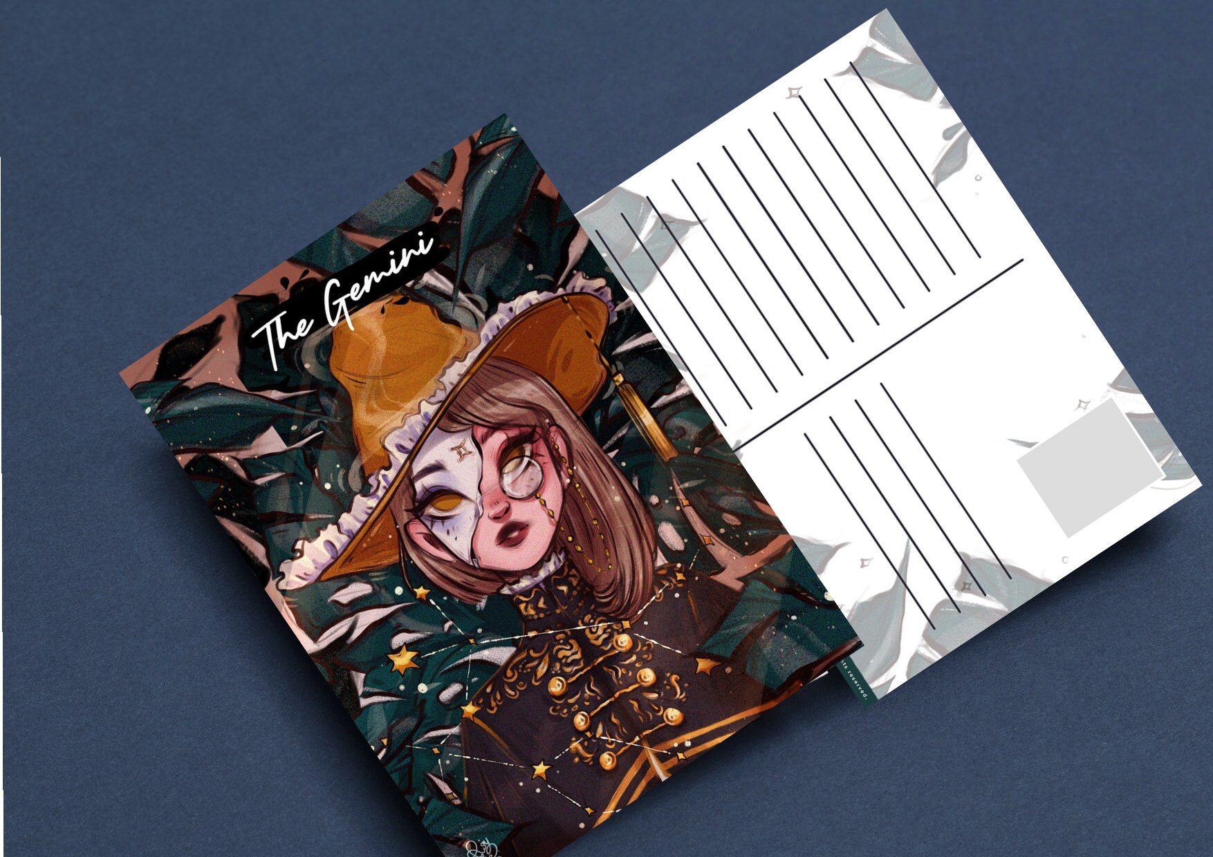 Preorder: GEMINI ZODIAC POSTCARDS | The Witchy Zodiac v.2 | Postcard ...