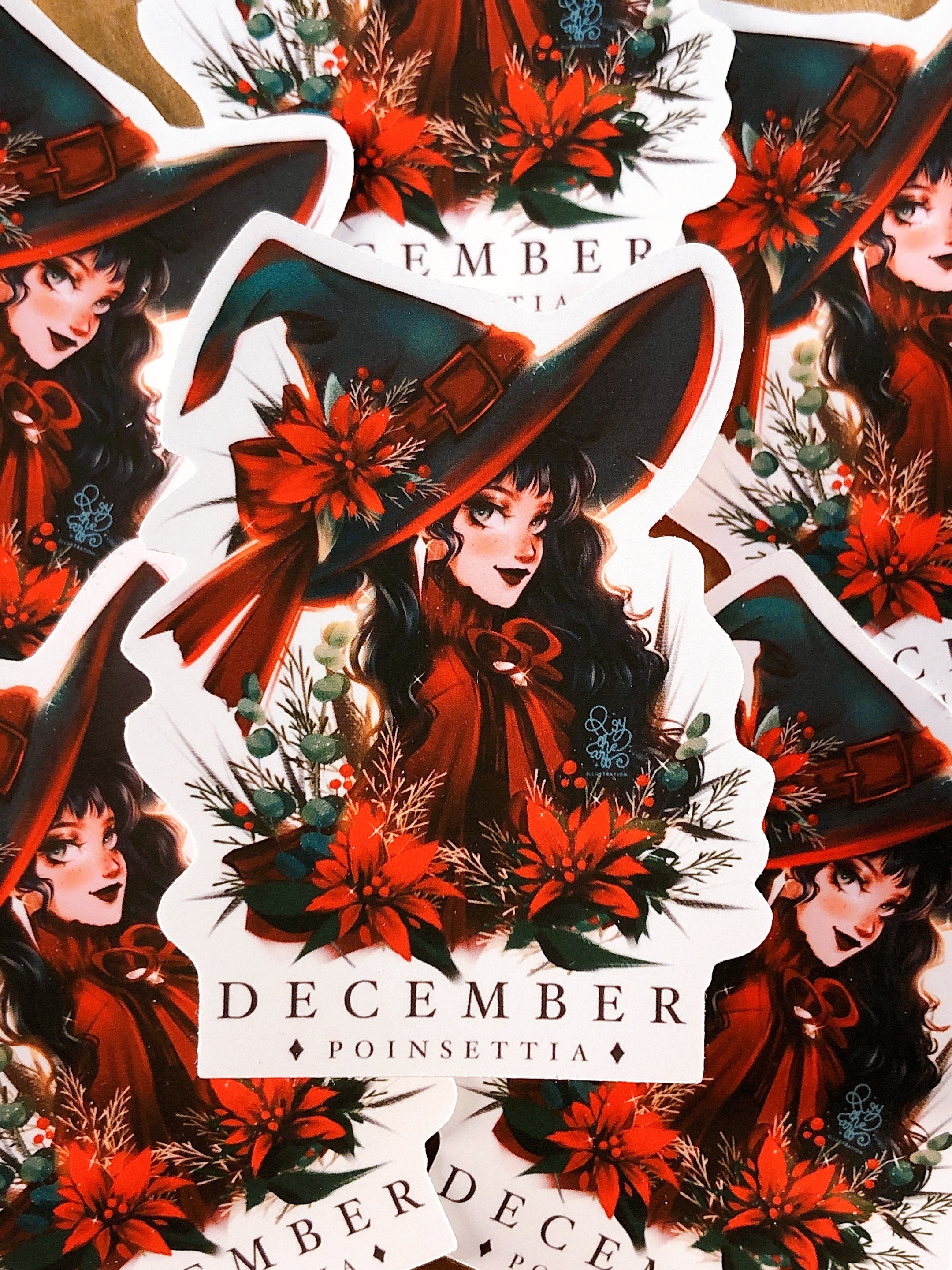 STICKERS WITCHY GLAMOUR | Roy The Art | Gift set | Birth month flowers ...