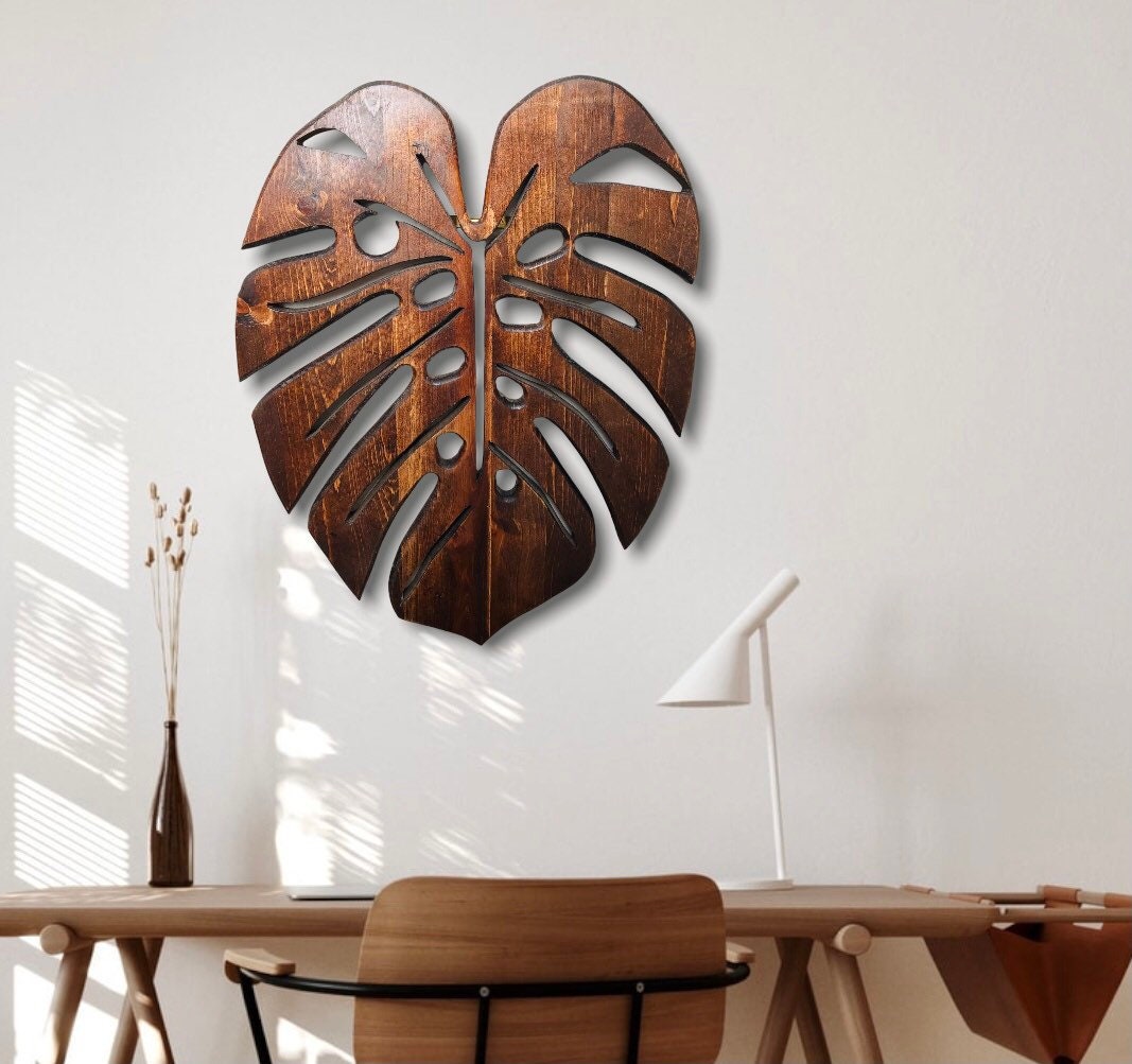 Monstera Deliciosa WOOD Wall Decor/monstera | Etsy