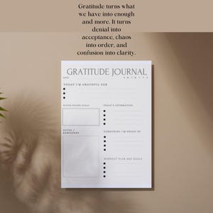 Gratitude Journal PDF Grateful Printable Journal Page Mindfulness ...