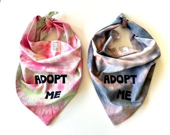 ADOPT ME Bandana Scarf for Rescue Dogs - Etsy