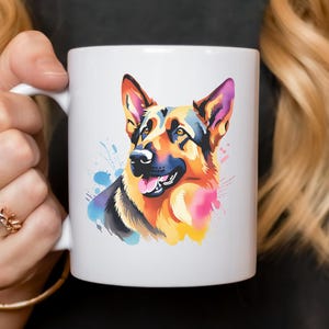 German Shepherd Graphics PNG Bundle Instant Digital Download Watercolor ...