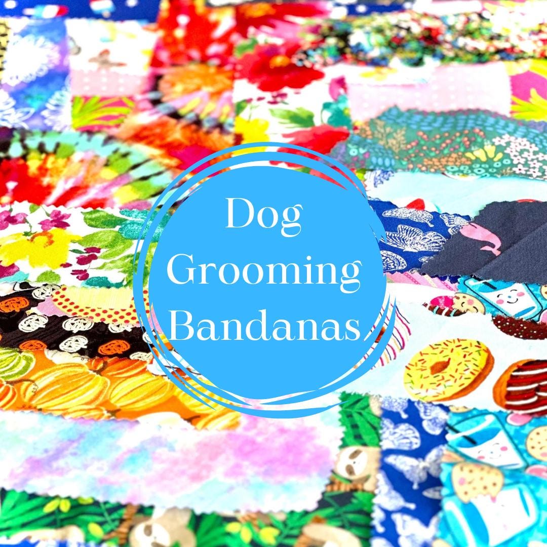 Premium Dog Grooming Bandana Bulk Bundle Set Wholesale Pet Salon ...