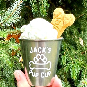 Personalized Pup Cup Gift for New Dog Custom Treat Cup for Pets ...