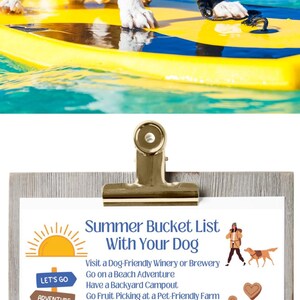 Summer Bucket List for Dogs PDF Printable Digital Download Fun ...