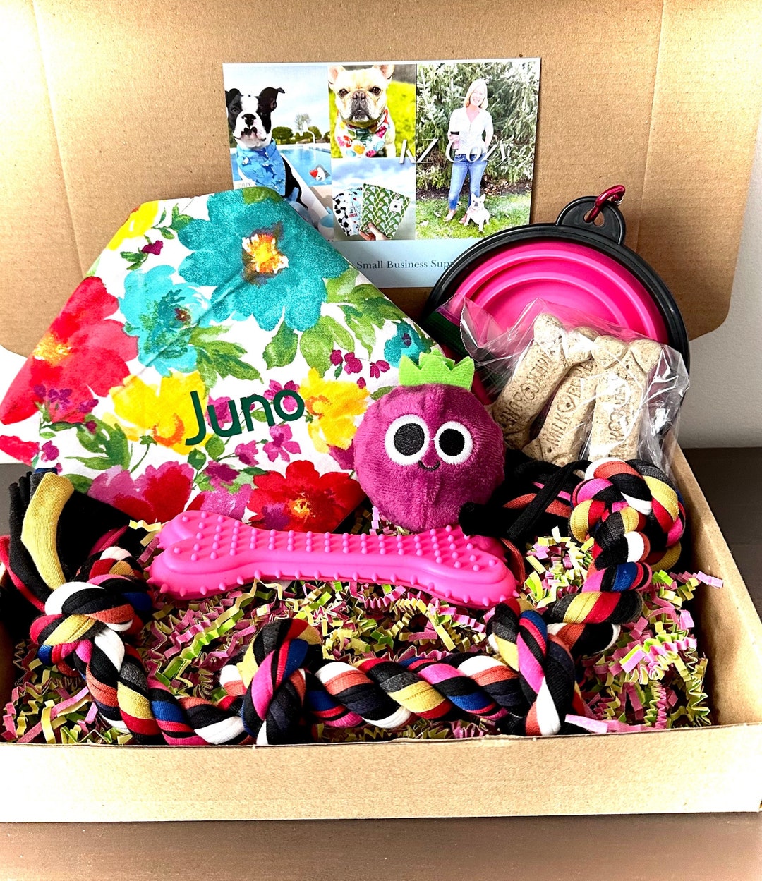 New Puppy Gift Box Family Pet Starter Kit Personalized Care Welcome ...