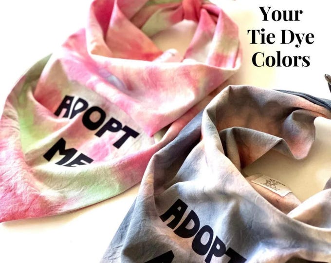 ADOPT ME Bandana Scarf for Rescue Dogs - Etsy