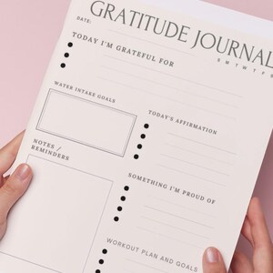 Gratitude Journal PDF Grateful Printable Journal Page Mindfulness ...