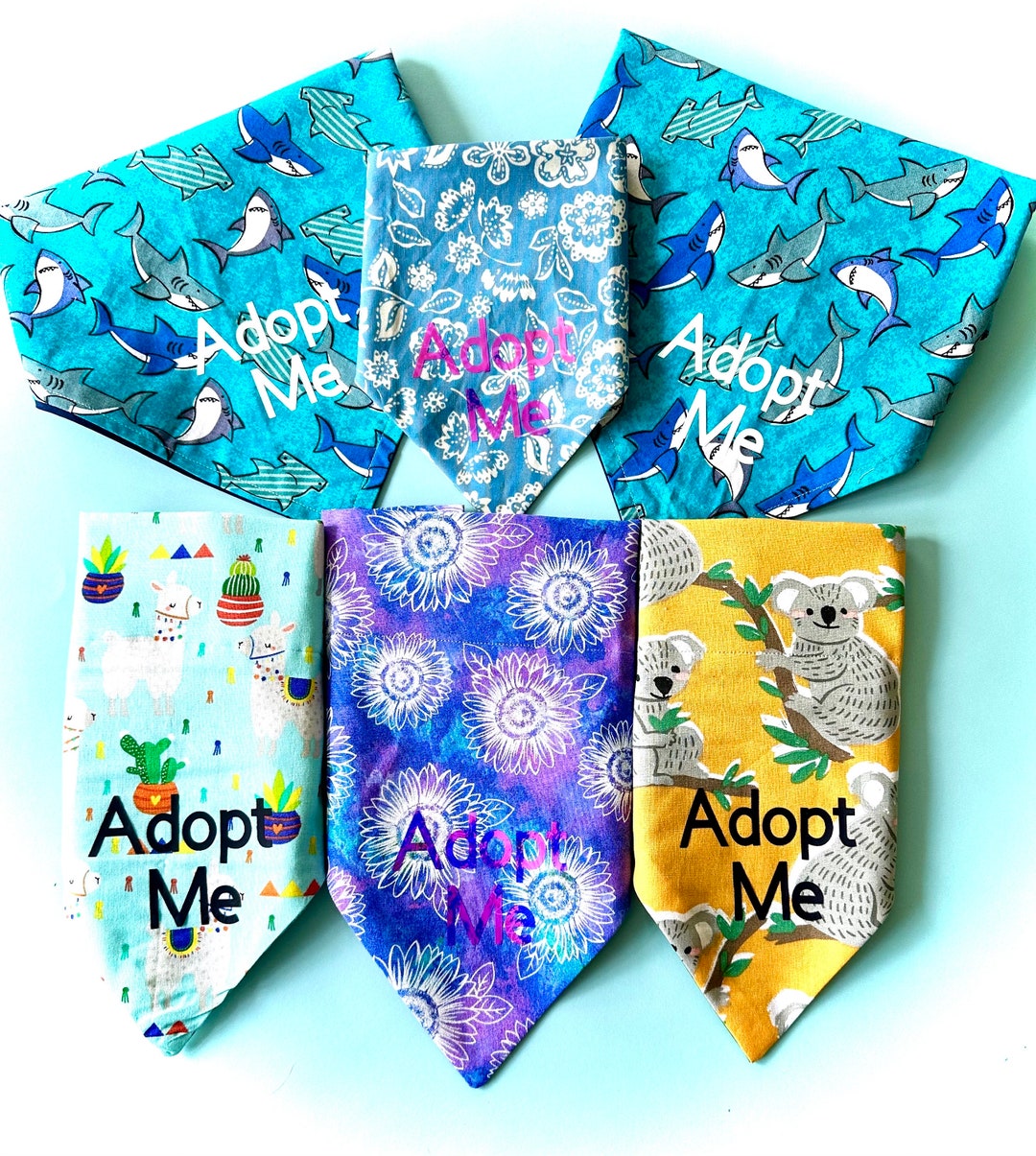 Adopt Me Dog Bandana Bundle for Pet Adoption Event Bandana for Foster ...