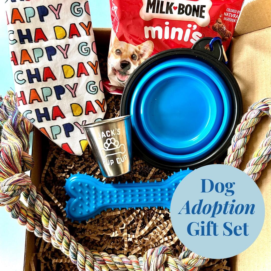 Dog Gift Box Happy Gotcha Day Gift for New Family Pet Rescue Dog ...