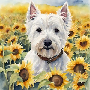 Westie Printable Art PDF Instant Digital Download Dog Lover Home Decor ...