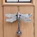 Dragonfly Door Knocker in Silver or Gold - Etsy
