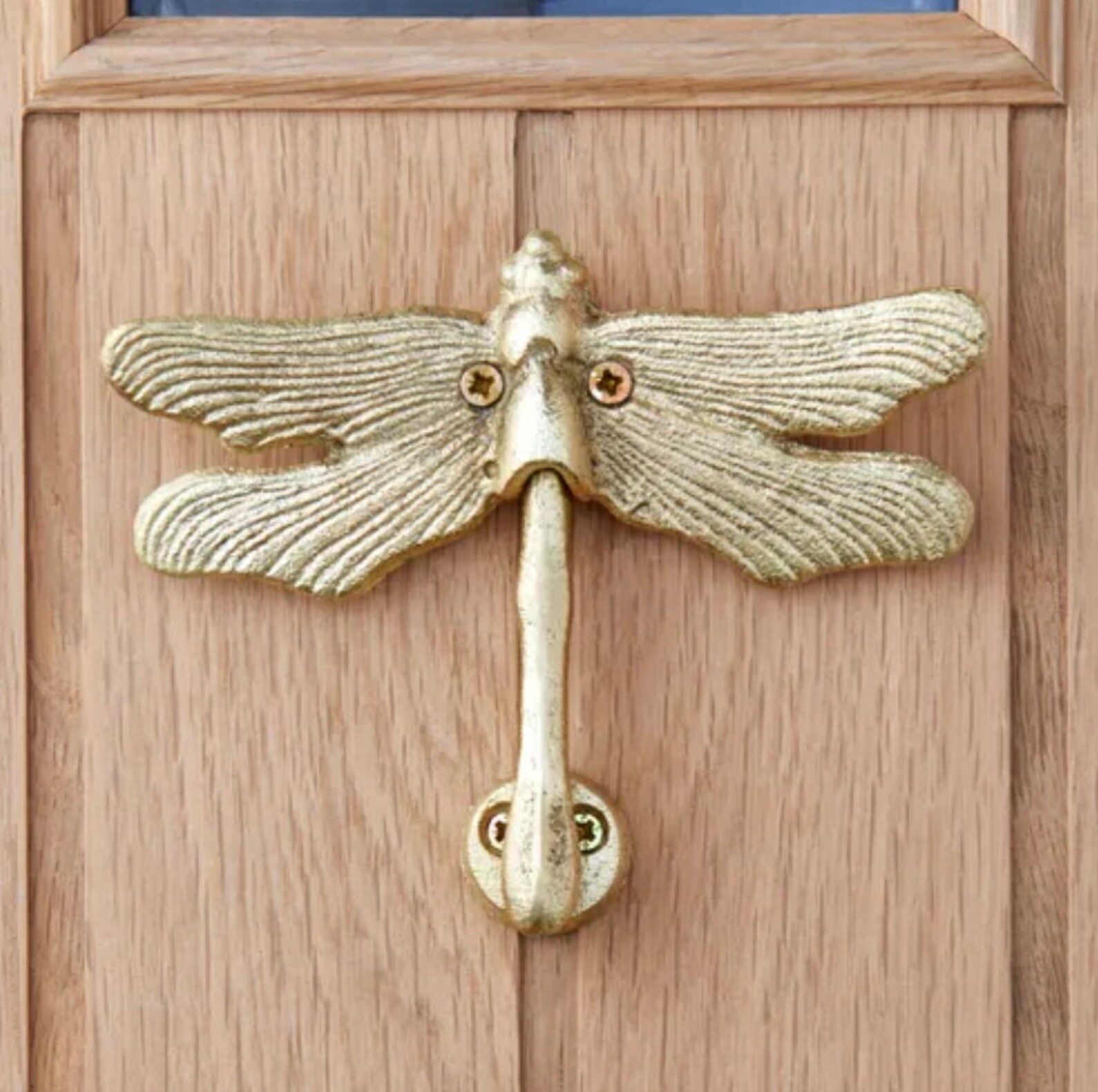 Dragonfly Door Knocker in Silver or Gold - Etsy