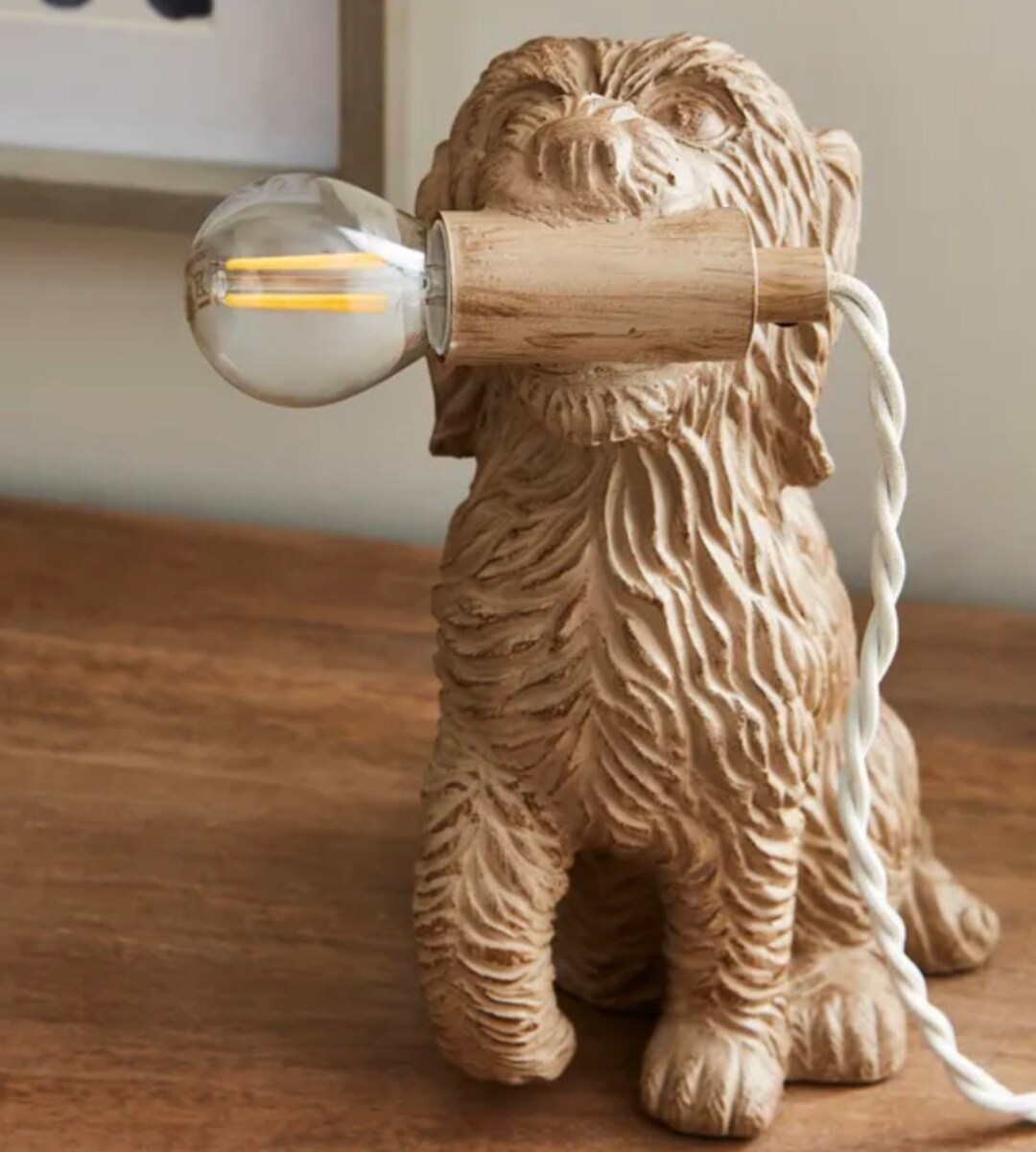 Reggie the Cockapoo Side / Dressing Table Lamp - Etsy