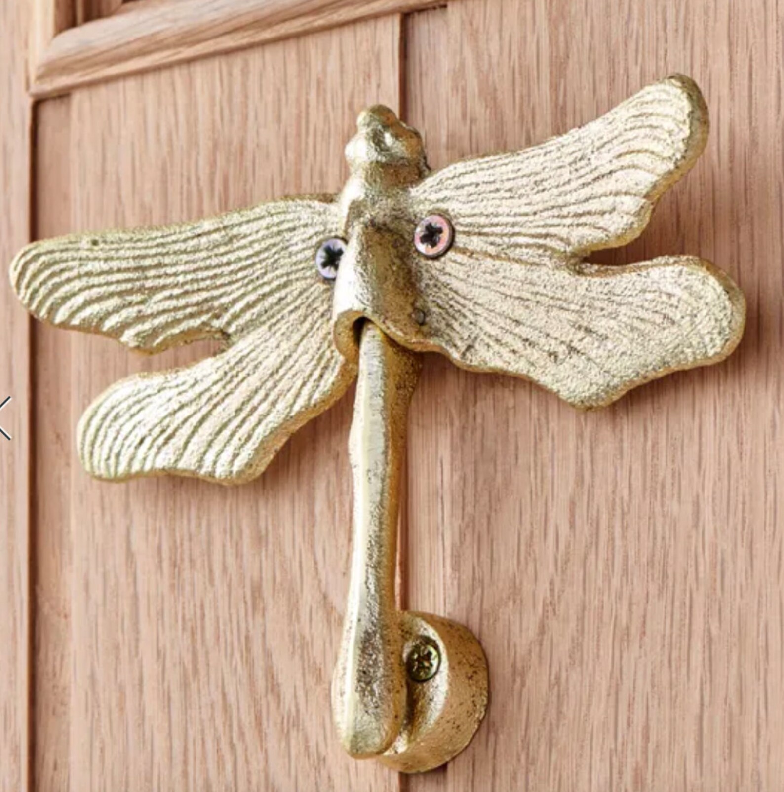 Dragonfly Door Knocker in Silver or Gold - Etsy
