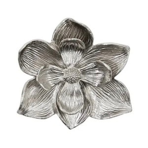 Fancy Silver Flower Floral 3D Metal Door Knocker Ornate - Etsy
