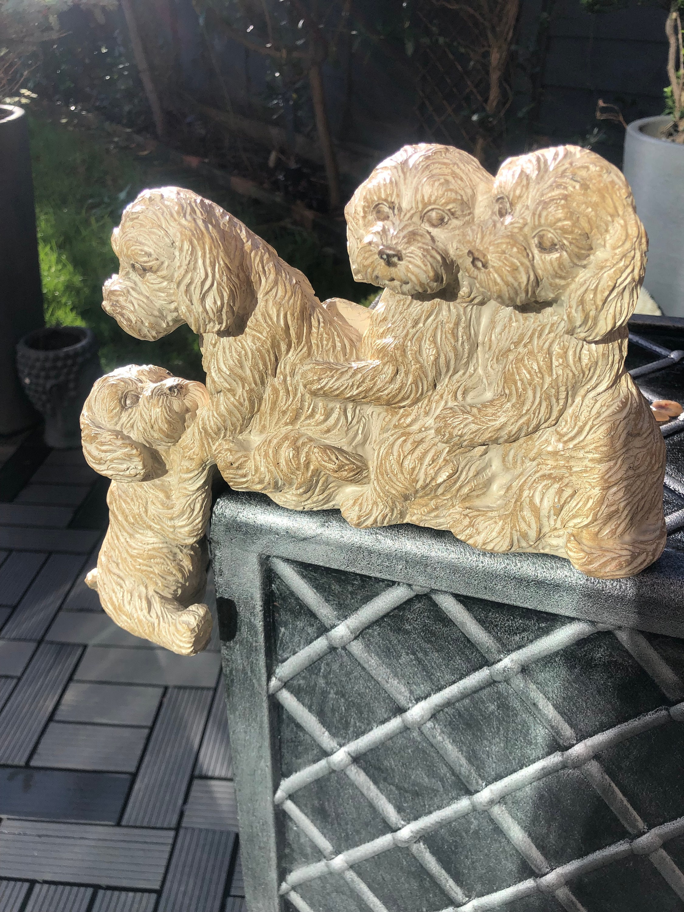 Cockapoo Garden Ornament Set of 4 Wall Climbing Cockapoo Decor - Etsy