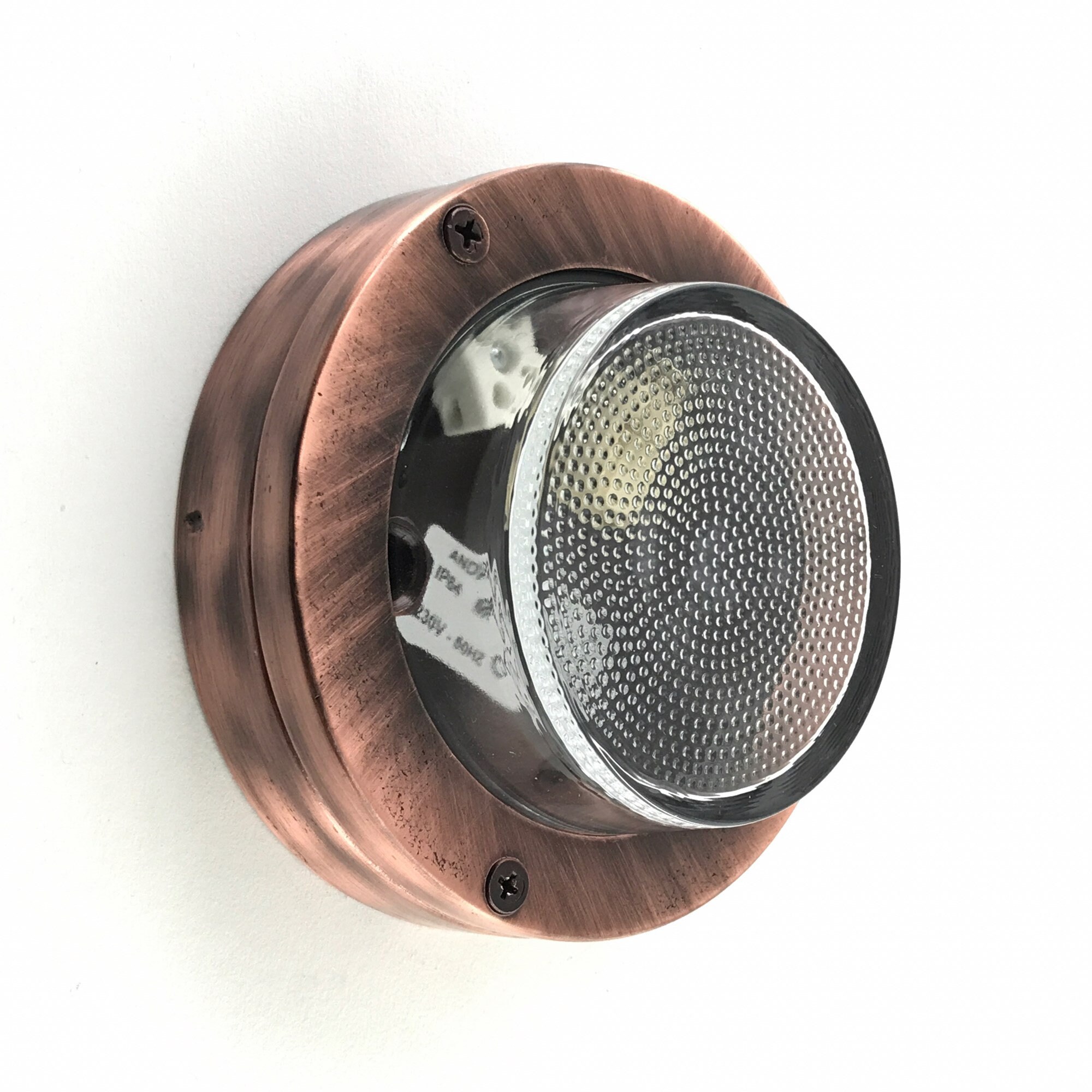 Solid Brass Round Bulkhead Wall Pathway Nautical Outdoor - Etsy