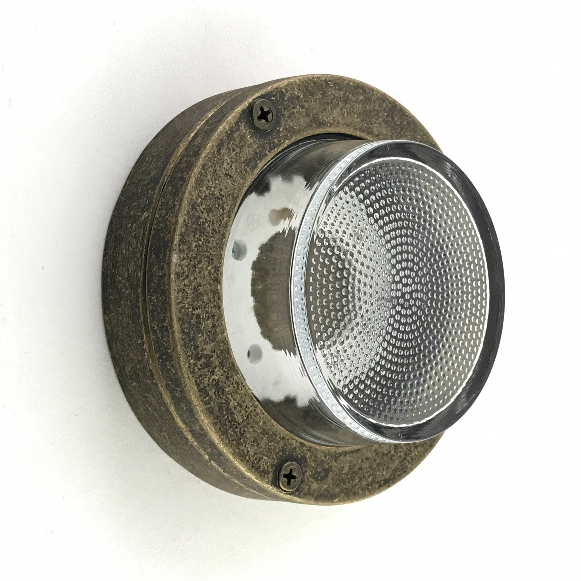 Solid Brass Round Bulkhead Wall Pathway Nautical Outdoor - Etsy