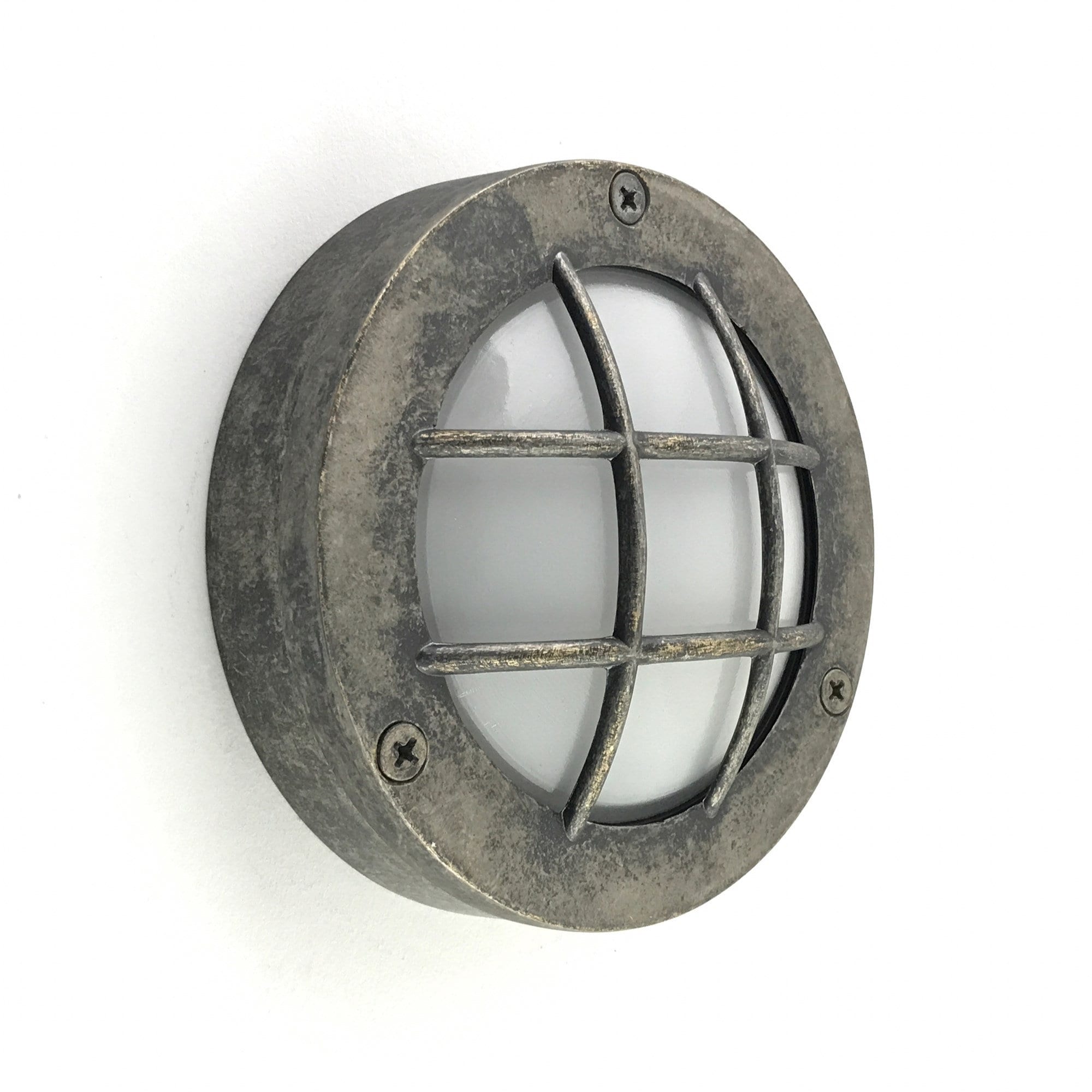 Solid Brass Round Bulkhead Wall Pathway Nautical Outdoor - Etsy