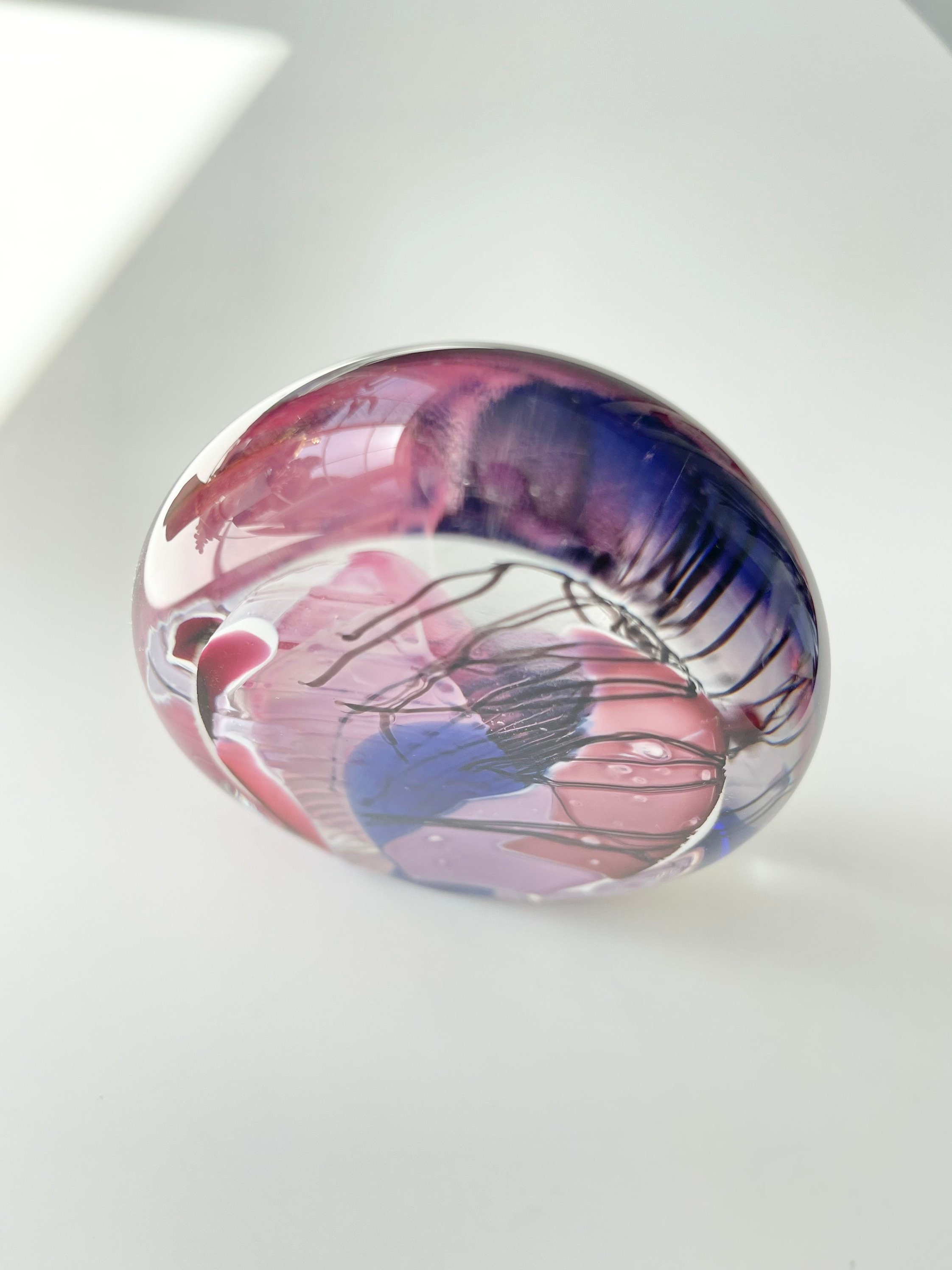 Vintage Eric Brakken Modern Studio Art Glass Paperweight WFS7026 ...