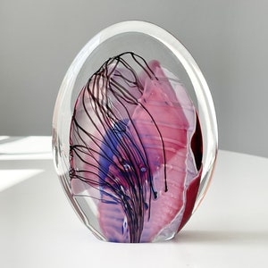 Vintage Eric Brakken Modern Studio Art Glass Paperweight WFS7026 ...