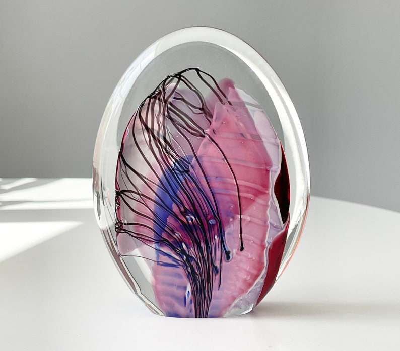 Vintage Eric Brakken Modern Studio Art Glass Paperweight WFS7026 ...