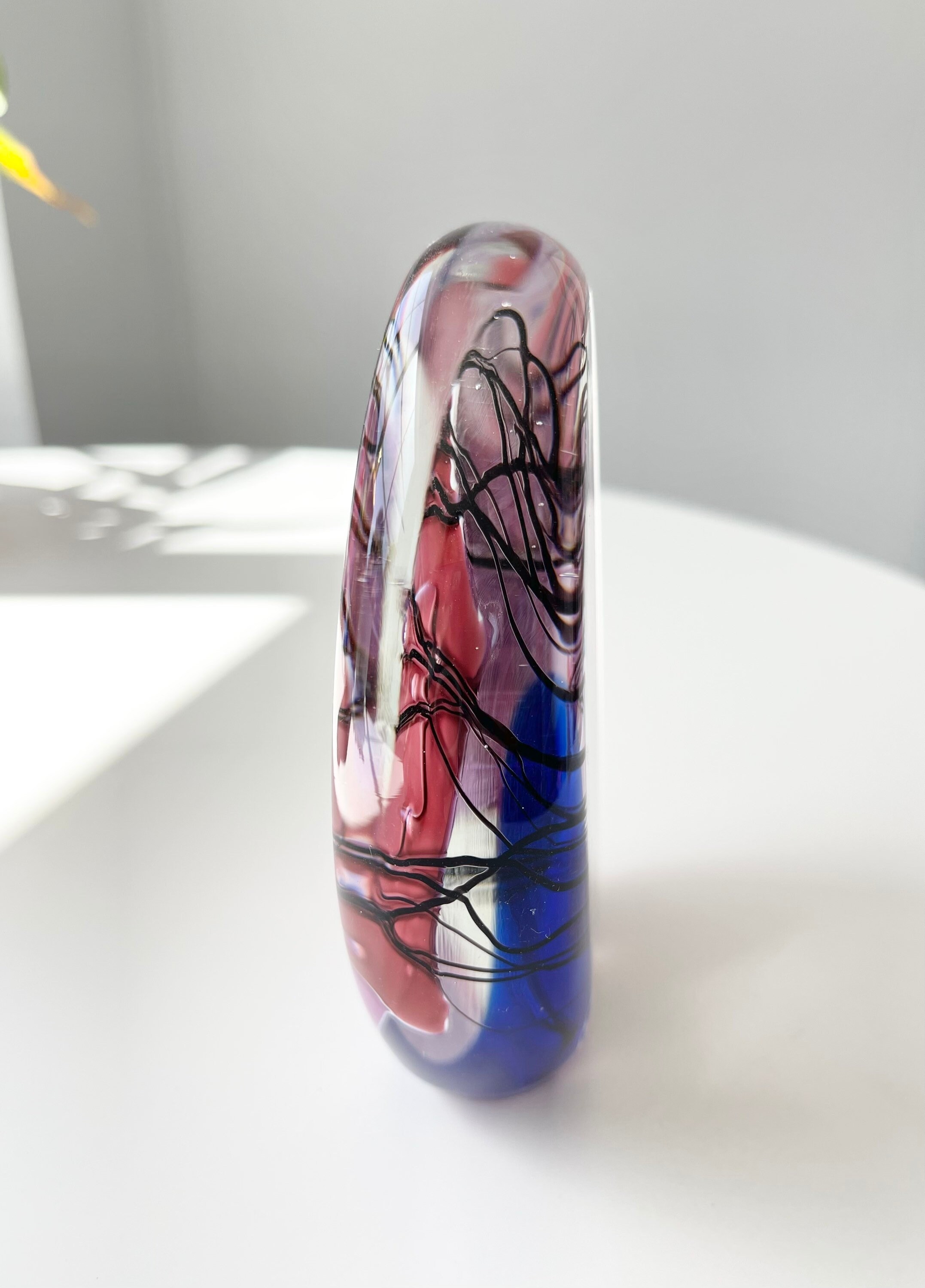 Vintage Eric Brakken Modern Studio Art Glass Paperweight WFS7026 ...