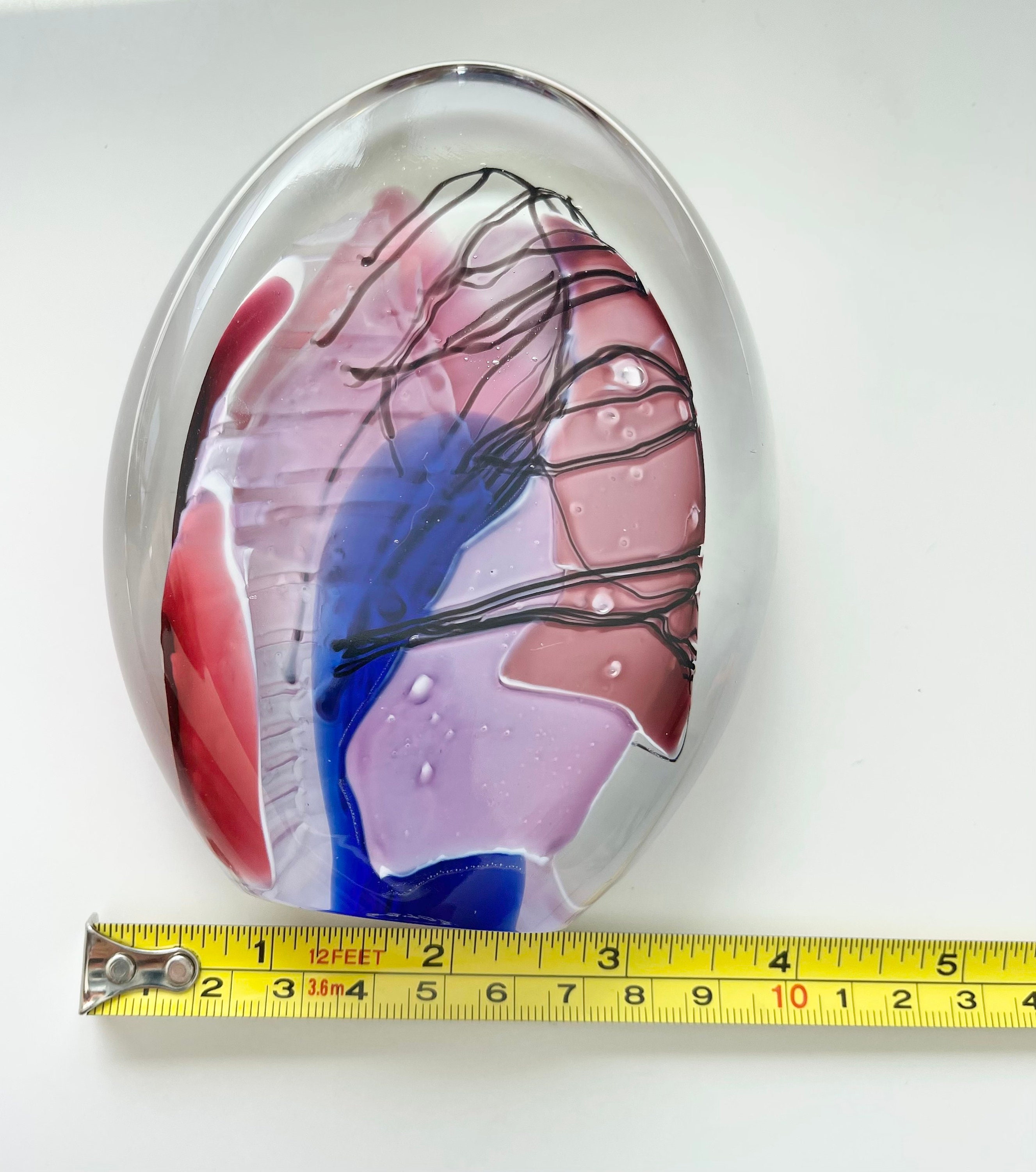 Vintage Eric Brakken Modern Studio Art Glass Paperweight WFS7026 ...