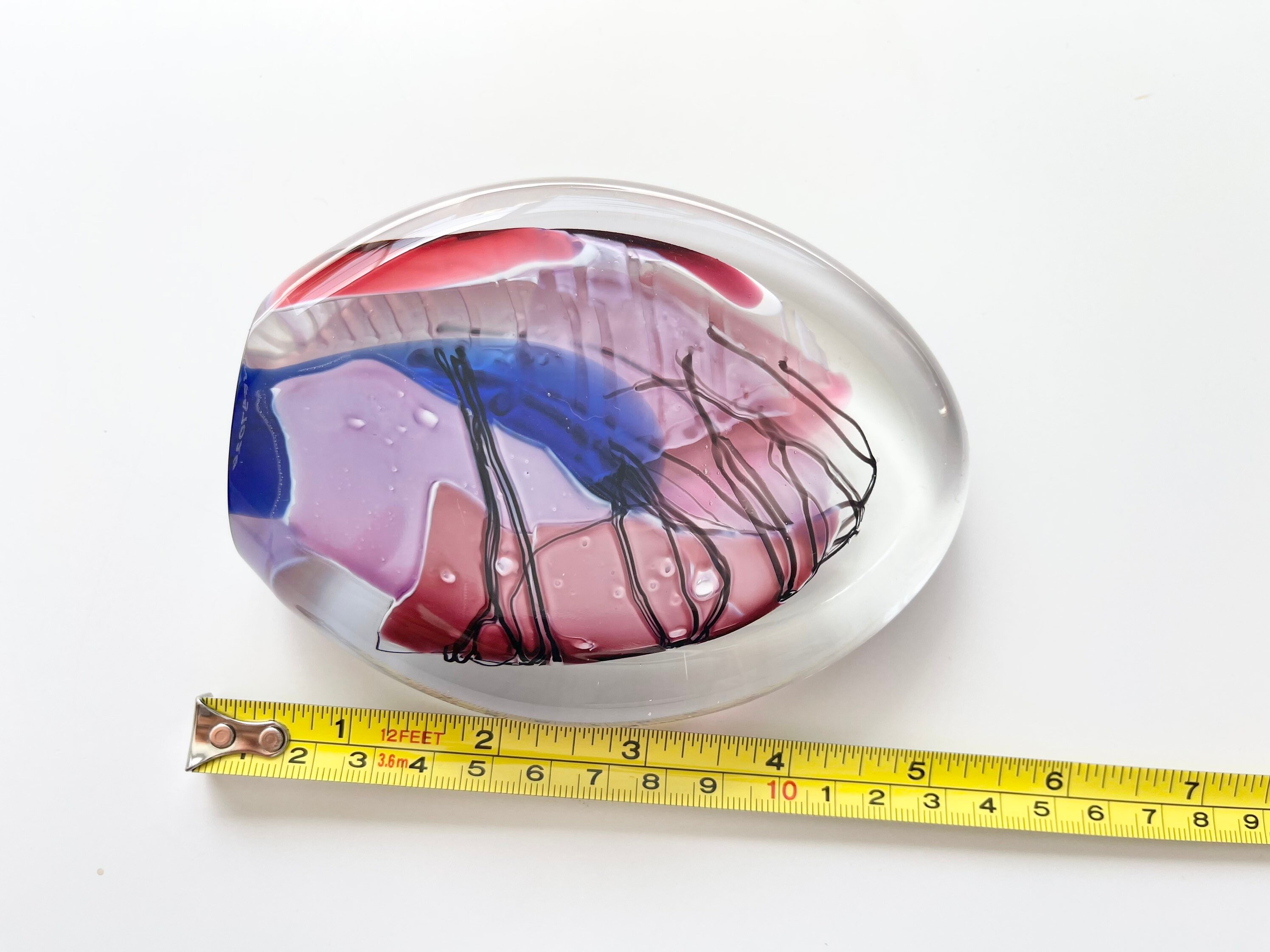 Vintage Eric Brakken Modern Studio Art Glass Paperweight WFS7026 ...