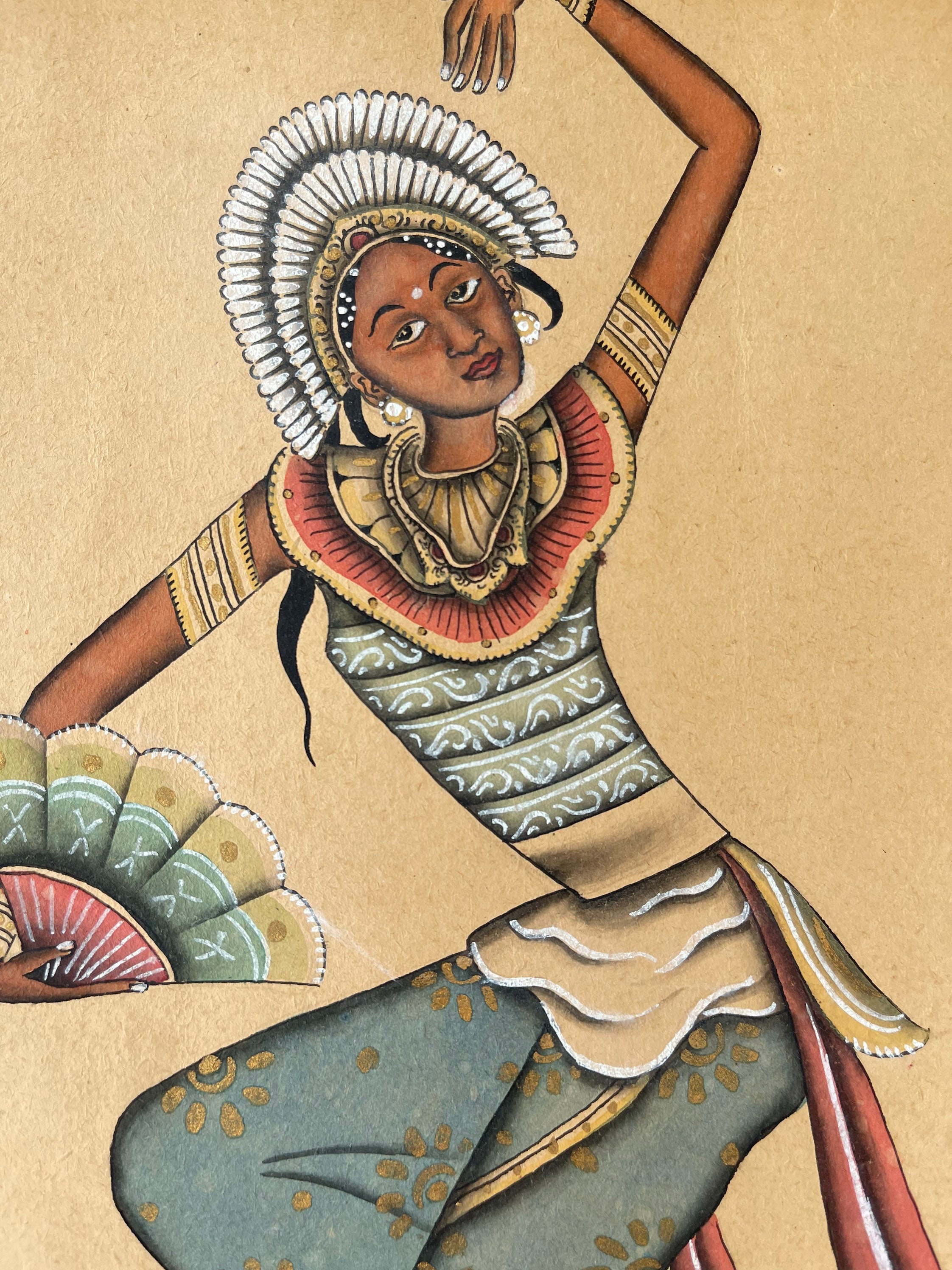 Vintage Balinese Paintings on Paper (4) - Etsy