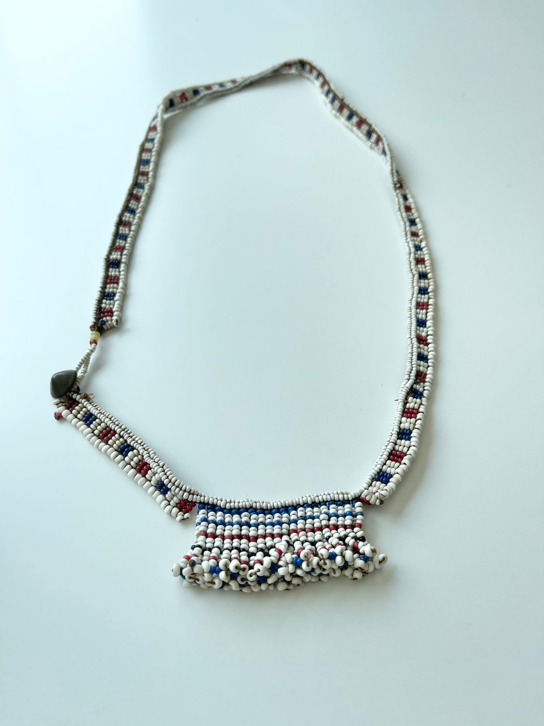 Vintage African Swazi Beaded Necklace, Unisex - Etsy