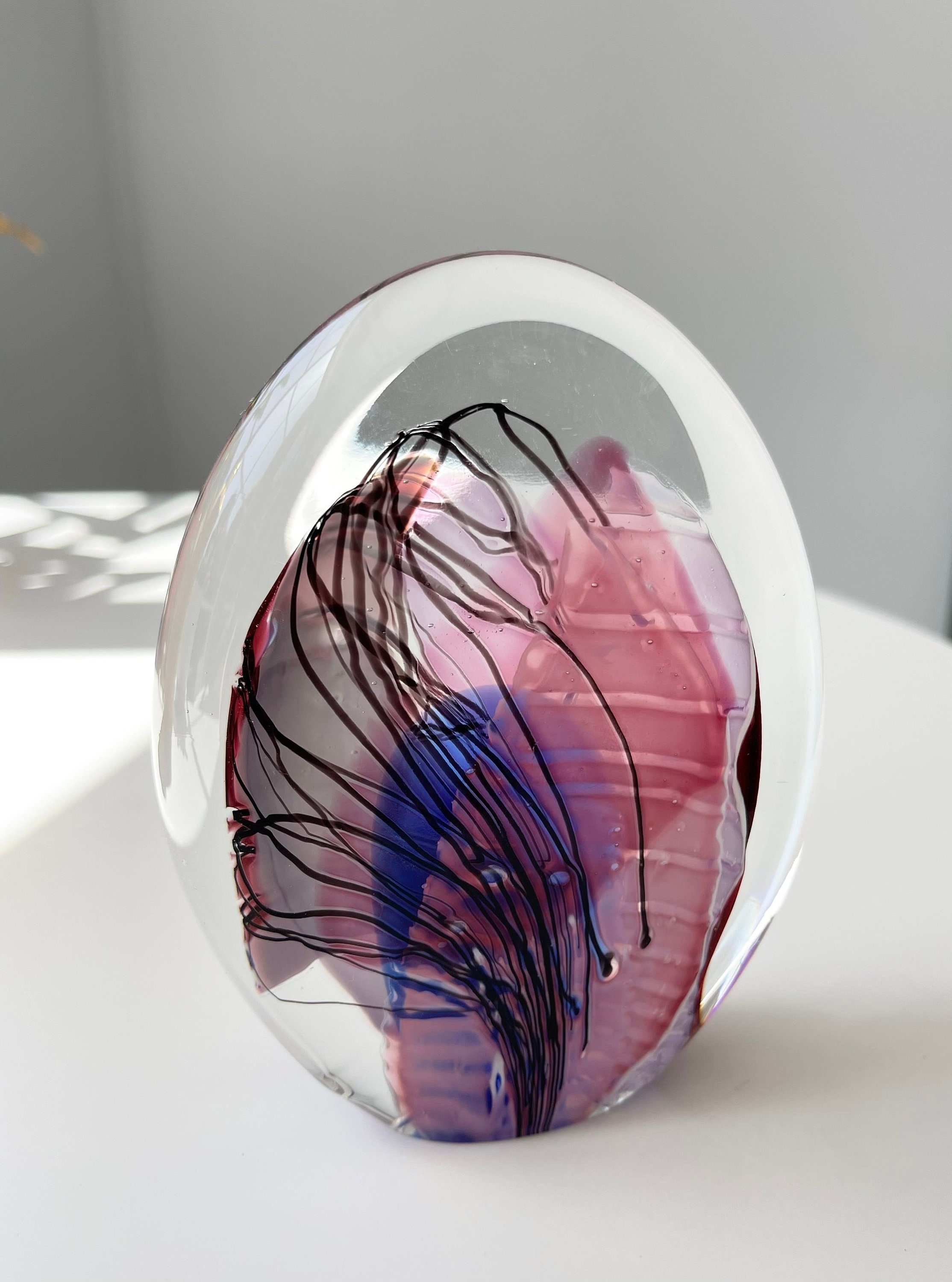 Vintage Eric Brakken Modern Studio Art Glass Paperweight WFS7026 ...